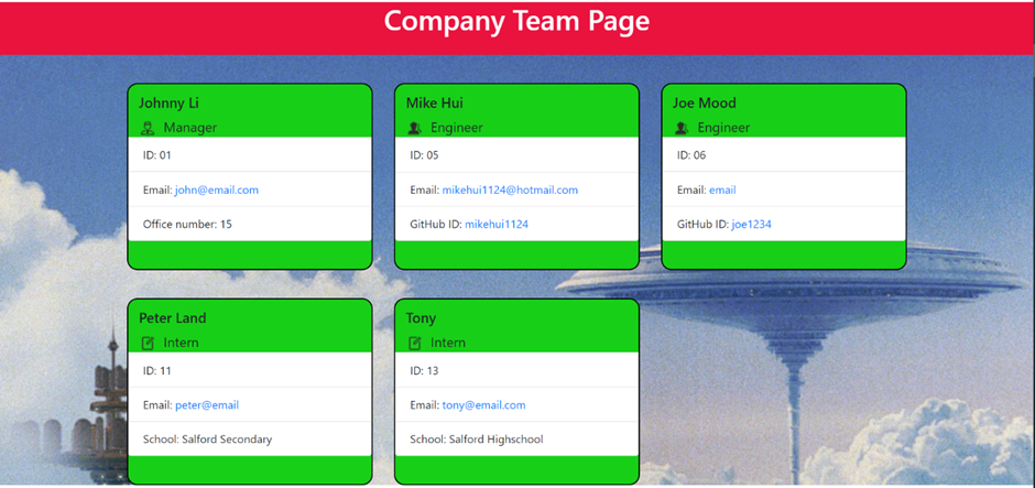 Github Mikehui1124challenge10teamprofilegenerator 