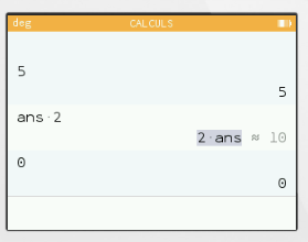 Select previous results containing "ans" · Issue #250 · numworks/epsilon · GitHub