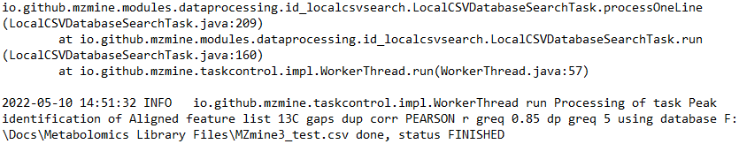 Local compound database search not working · Issue #690 · mzmine/mzmine · GitHub