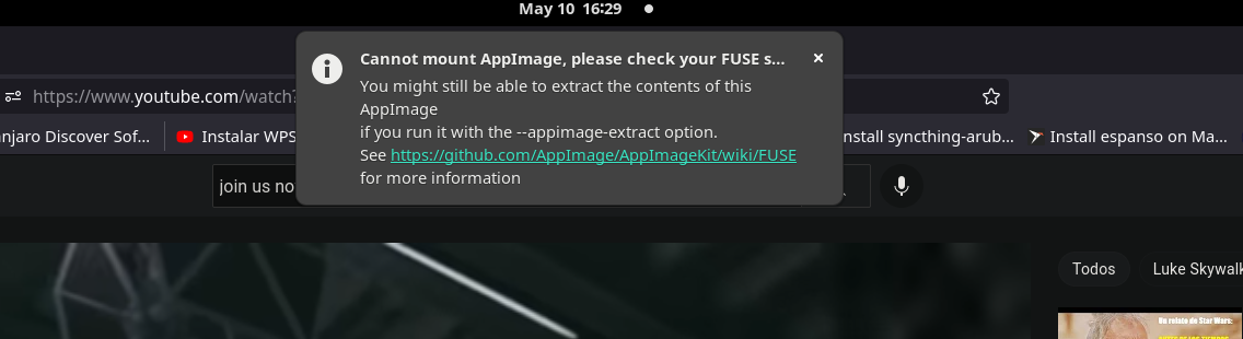 Cannot mount AppImage, please check your FUSE s... · Issue #1194 · AppImage/AppImageKit · GitHub