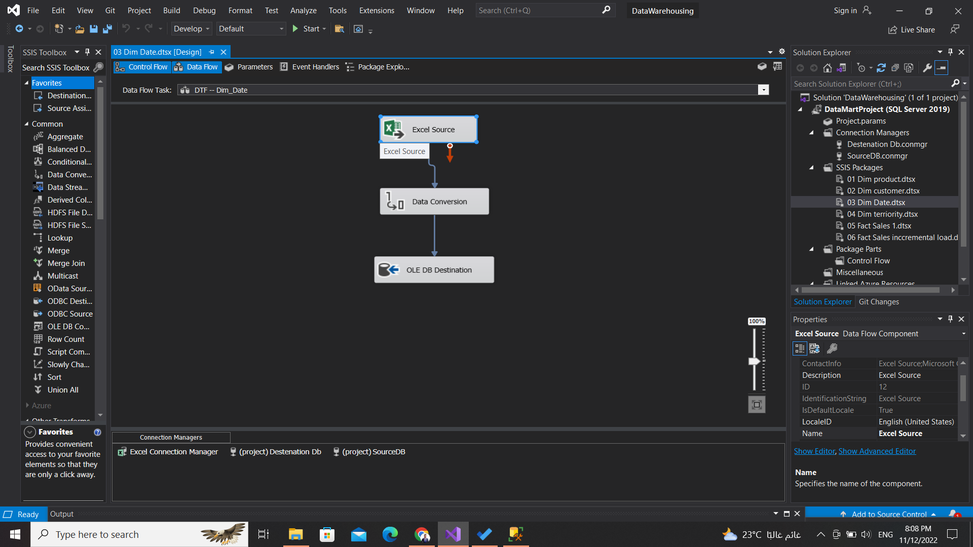 GitHub - MEslmaniiii/SalesDataMart: Building Sales Data Mart Using SSIS