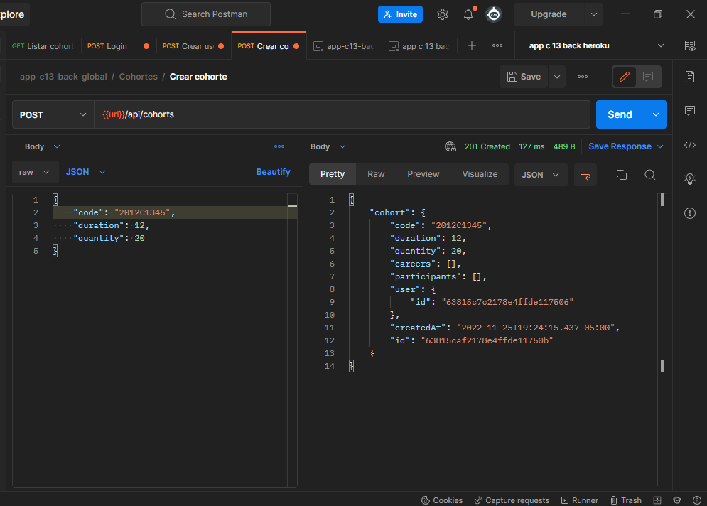 La hora de la creación de la cohorte no es la de Colombia · Issue #34 · codigoc13/c13-app-back ...