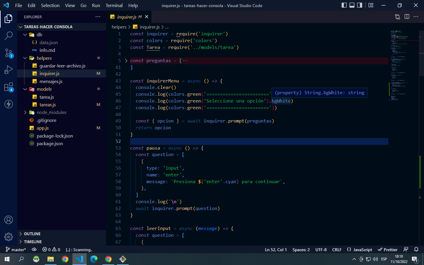 GitHub - DanielV96/tareas-hacer-consola