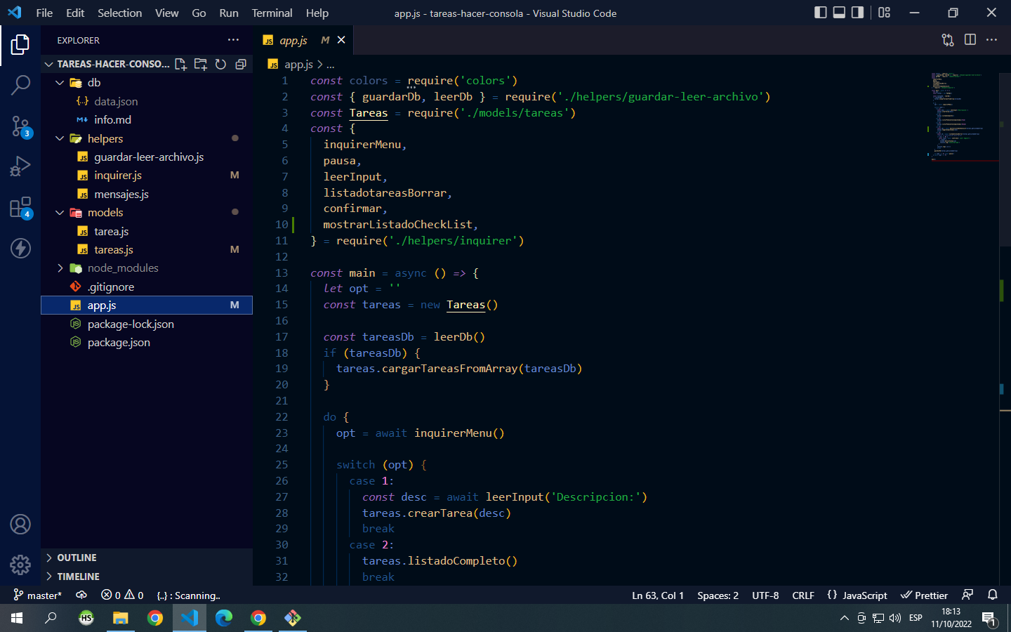 GitHub - DanielV96/tareas-hacer-consola