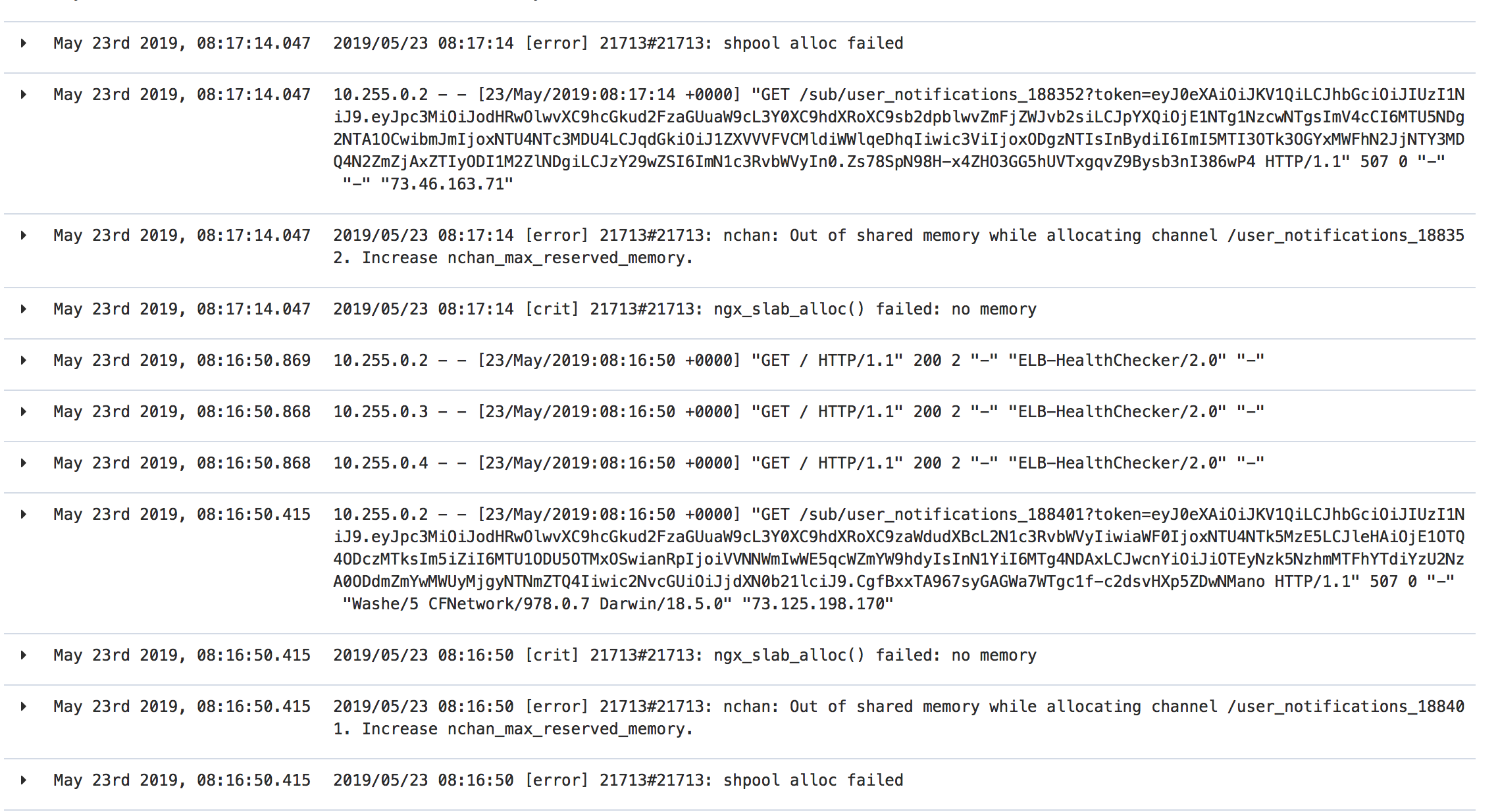 Can't allocate 'shared' memory for msg for channel id · Issue #147 ...