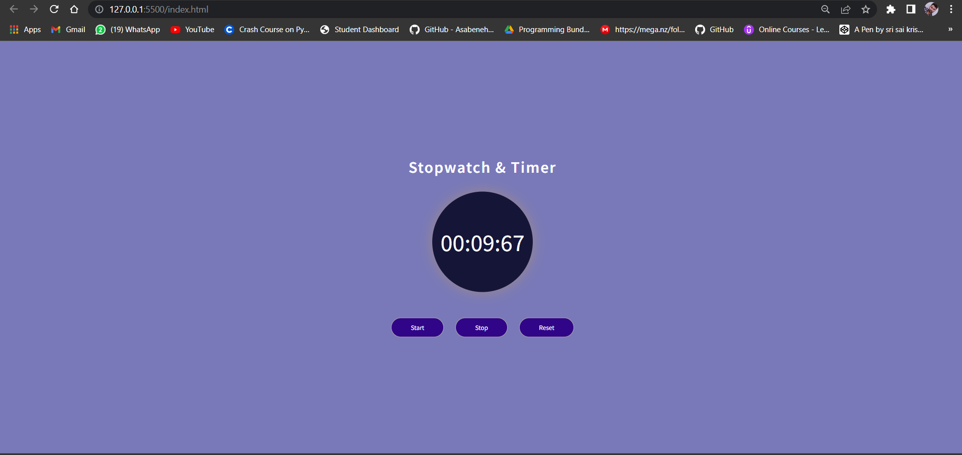 GitHub - srisaikrishnabatthineni/codeclause_stopwatch_timer