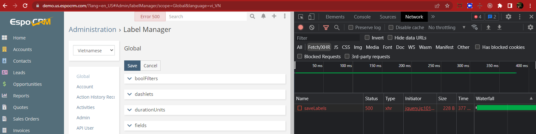 Can't change language in Label Manager · Issue #2340 · espocrm/espocrm · GitHub