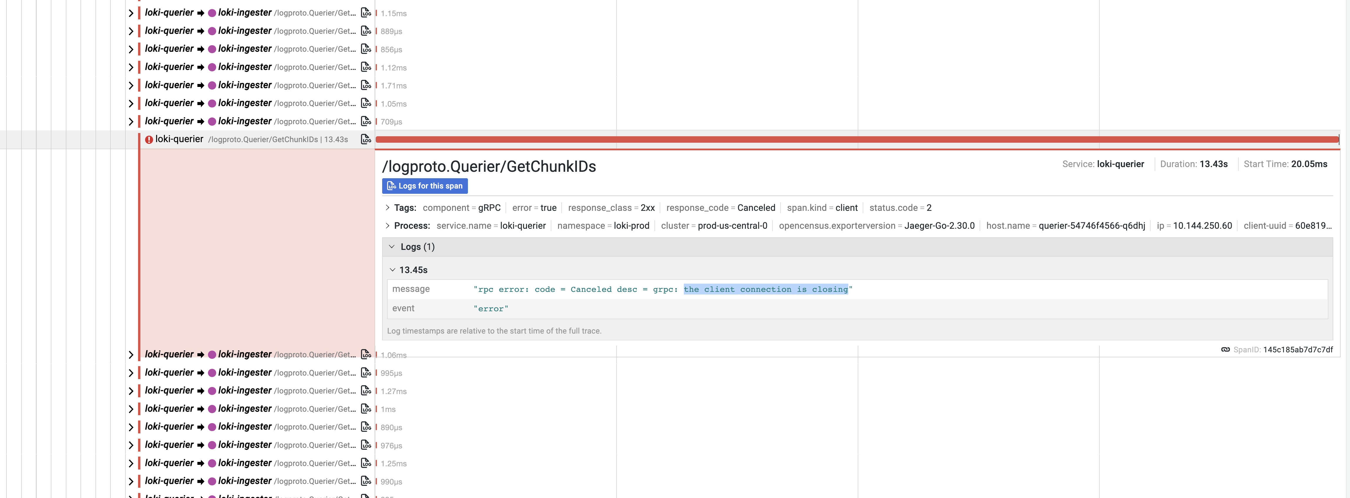 During rollout ingester GRPC call are too long to timeout · Issue #6023 · grafana/loki · GitHub