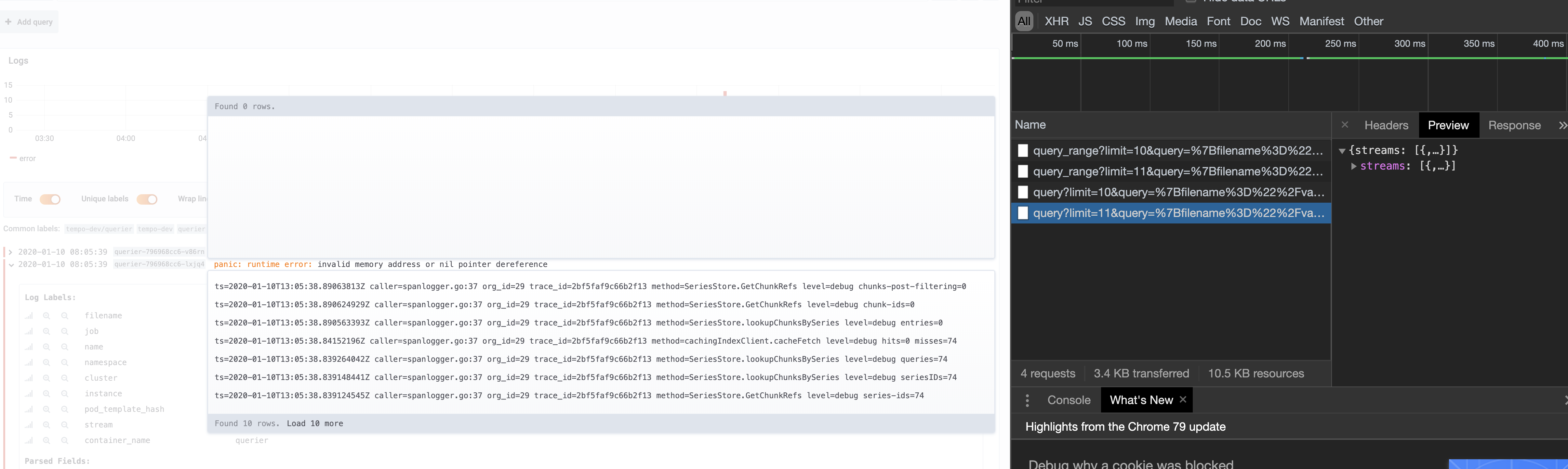 Explore: show context not showing top values · Issue #21440 · grafana/grafana · GitHub