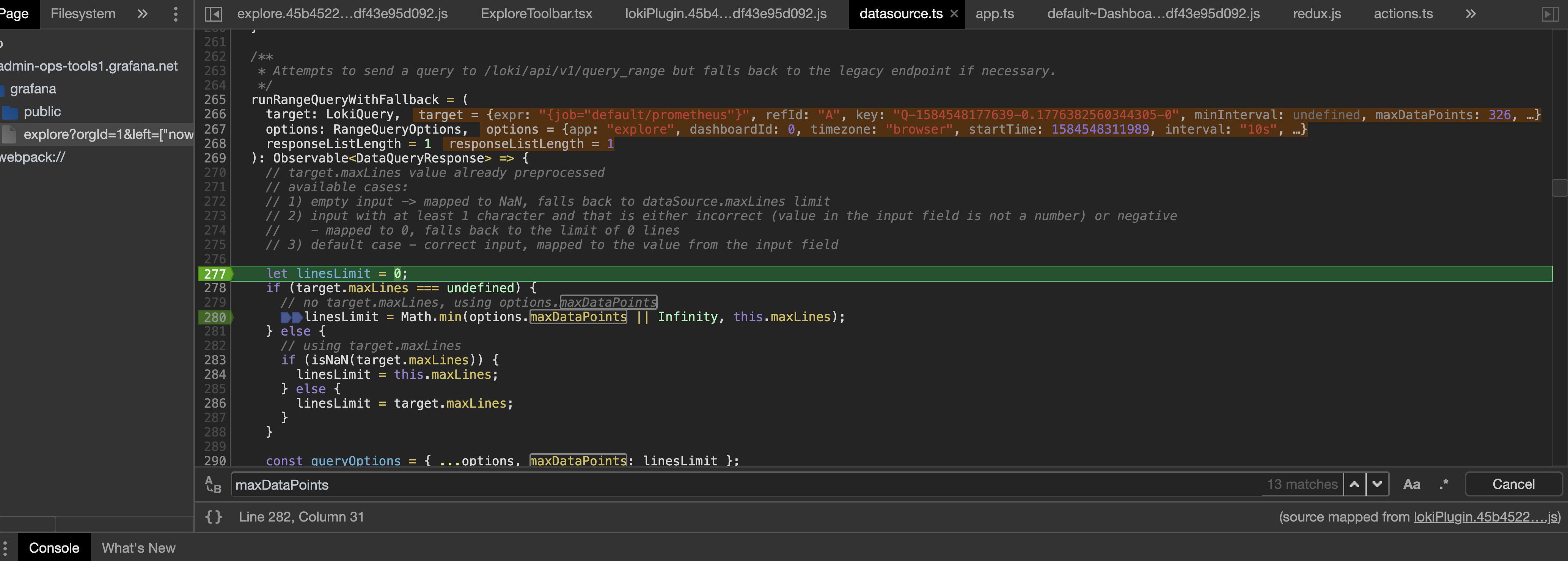 Explore: Loki limits is randomly changing · Issue #22791 · grafana/grafana · GitHub