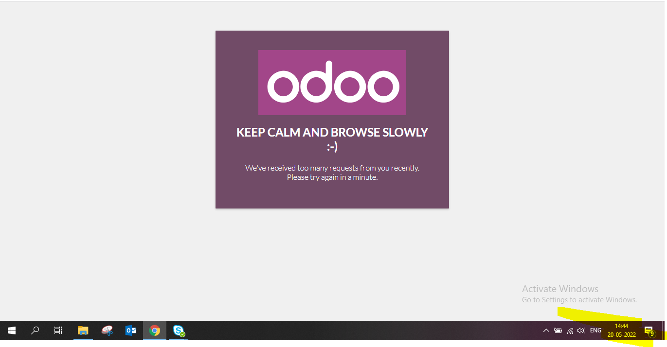 Odoo help forum: clicking on "Tags" menu gives too many requests errors ...