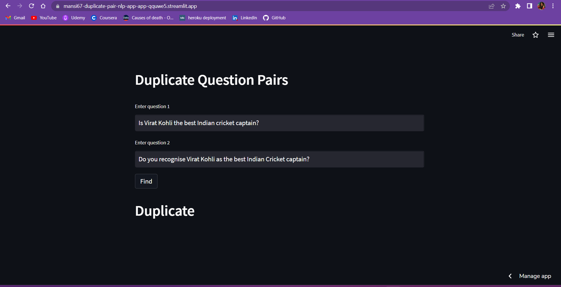 GitHub - Mansi67/Duplicate_Pair_NLP_App
