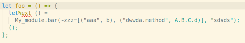 Syntax Highlighting Breaks For Reason Code When Letext Is Present · Issue 380 · Ocamllabs