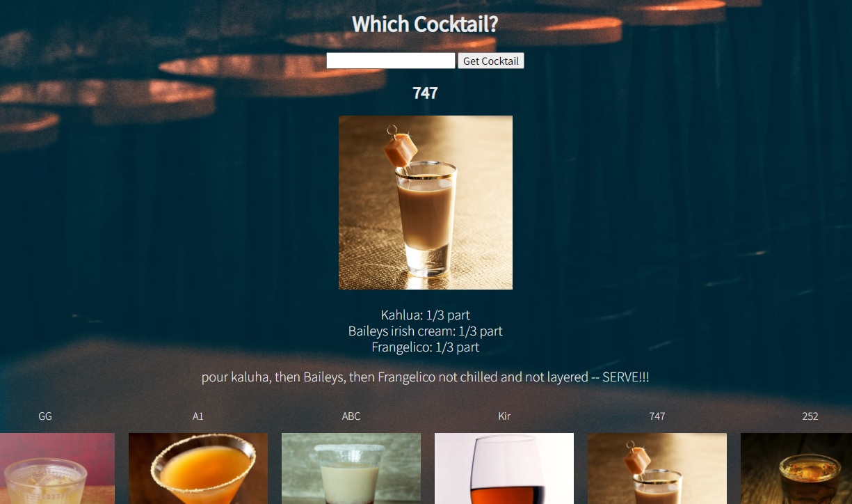 GitHub - TravyTheDev/Cocktail-recipe-app: Search for a cocktail by name ...