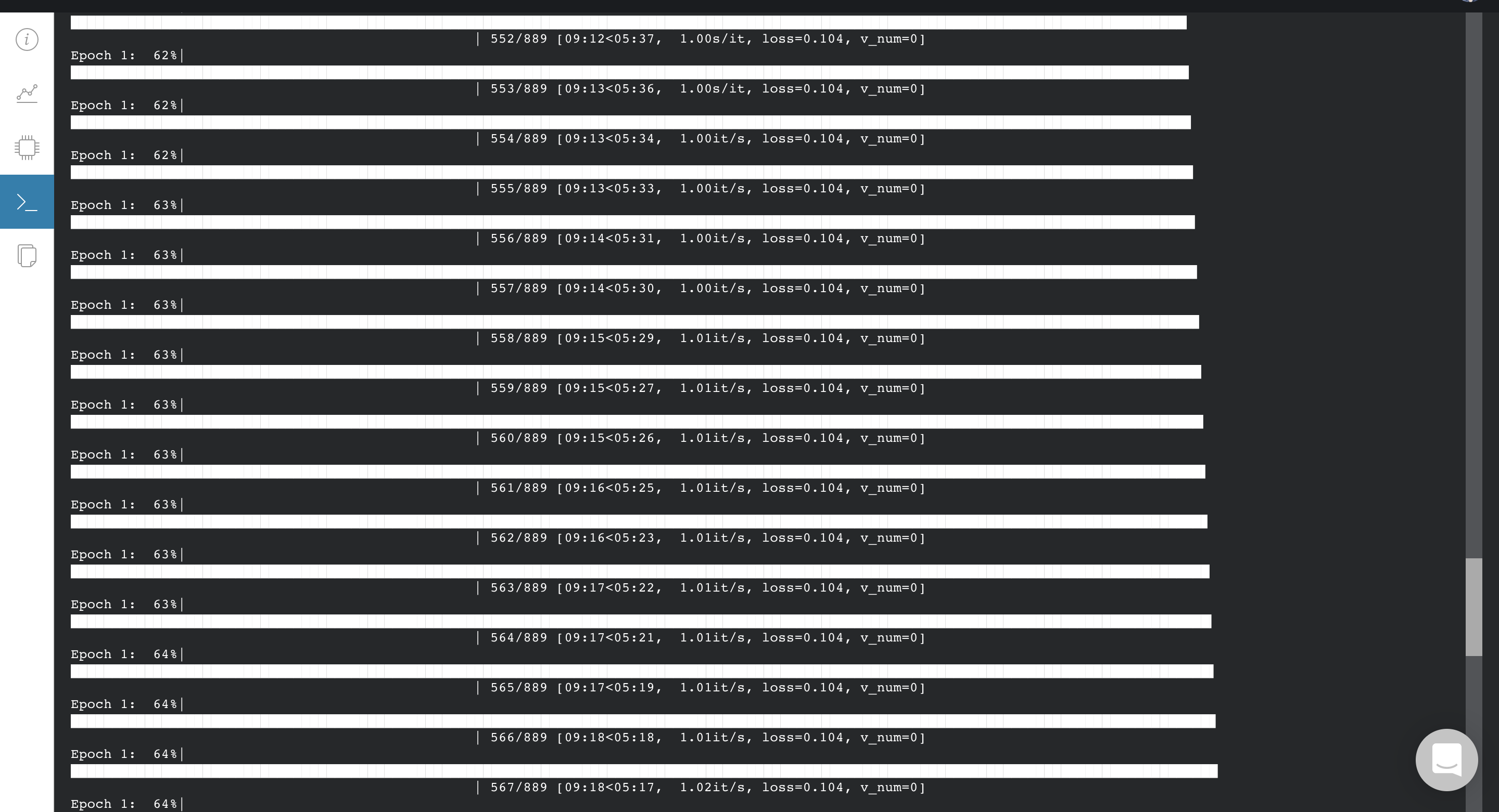 Logging Shows Progress Bar At Each Update · Issue 1265 · Wandbwandb · Github