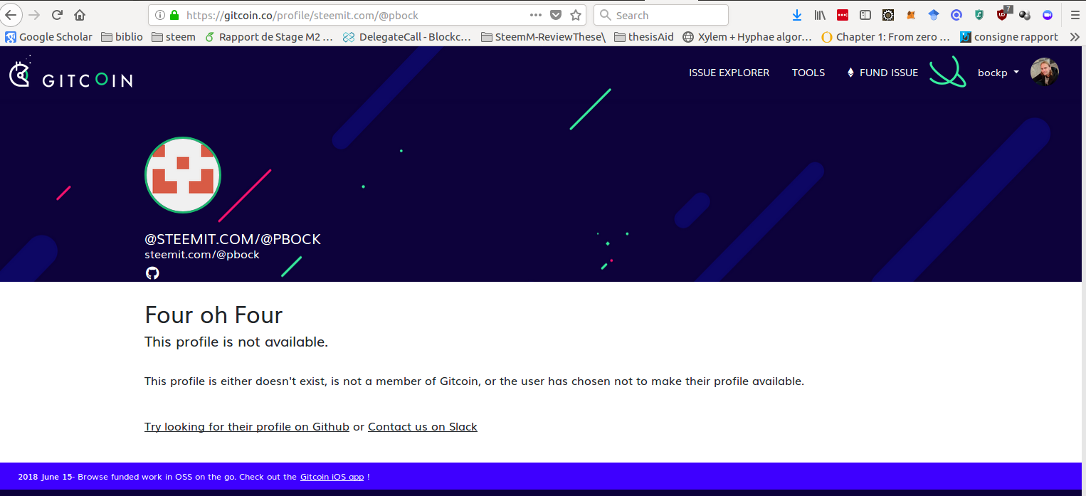 Error in the Home link extracted from Github. · Issue #1505 · gitcoinco/web · GitHub