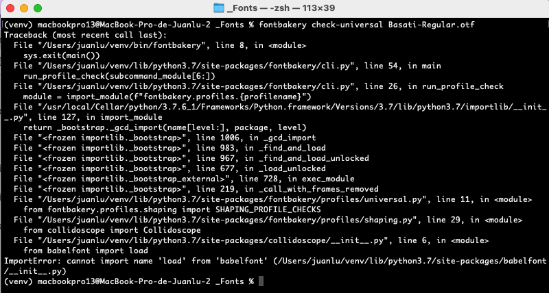 Several checks not working · Issue #4001 · fonttools/fontbakery · GitHub