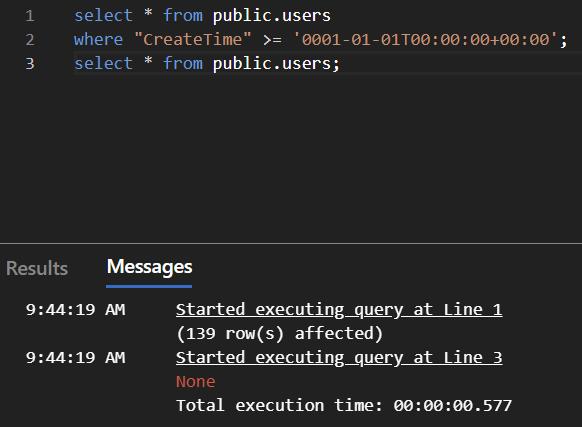 Certain tables are no longer queryable · Issue #437 · microsoft/azuredatastudio-postgresql · GitHub