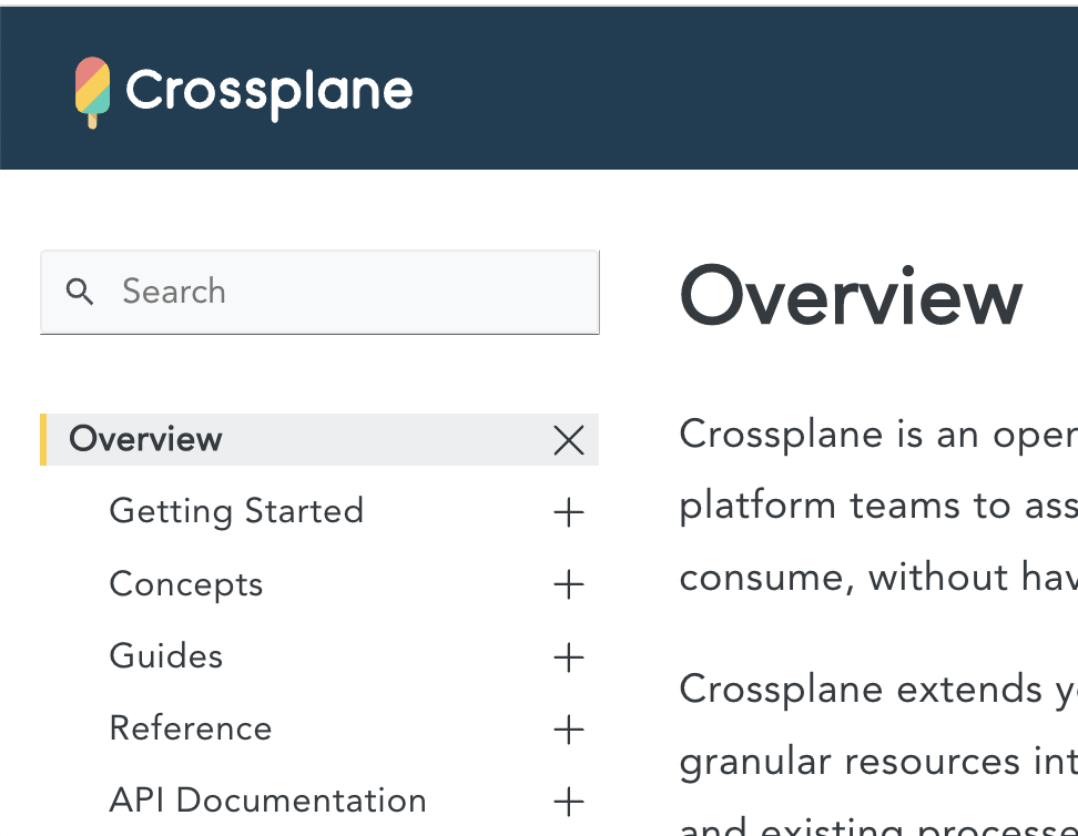Can't see the search box in dark mode. · Issue #197 · crossplane/docs · GitHub