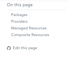 Add "contribute to this page" hints · Issue #234 · crossplane/docs · GitHub