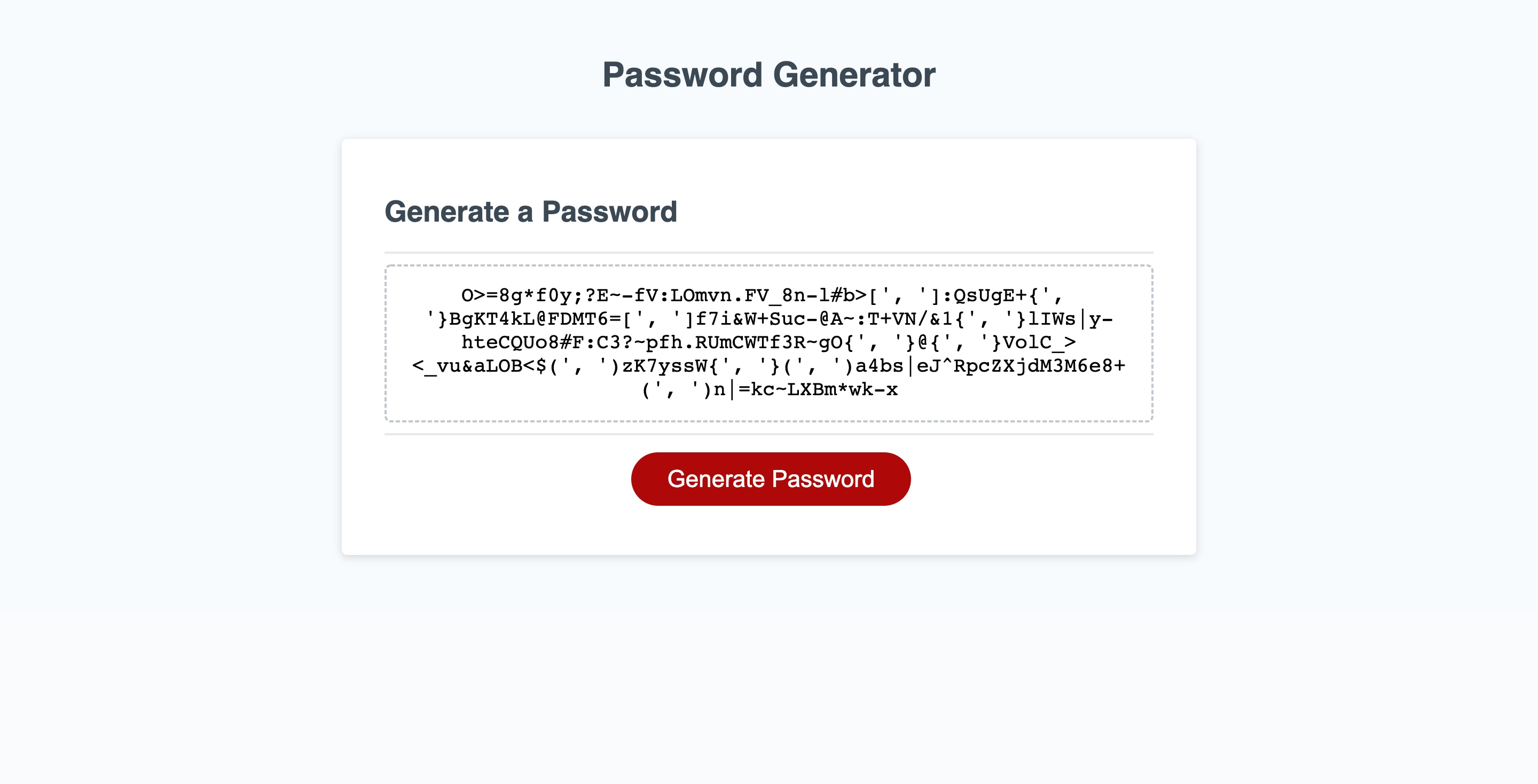 GitHub - rmoreno162303/Password-Generator: Password Generator