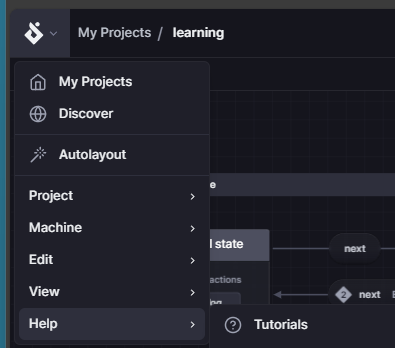 cannot access Help->Tutorials · Issue #202 · statelyai/studio-issues · GitHub