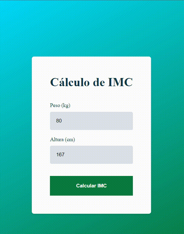 GitHub - camilamaraschin/calcule-imc: Uma calculadora de IMC usando JavaScript