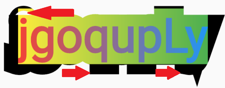 Text with ShaderMask with Gradient show unexpected black decoration and transparent spaces ...