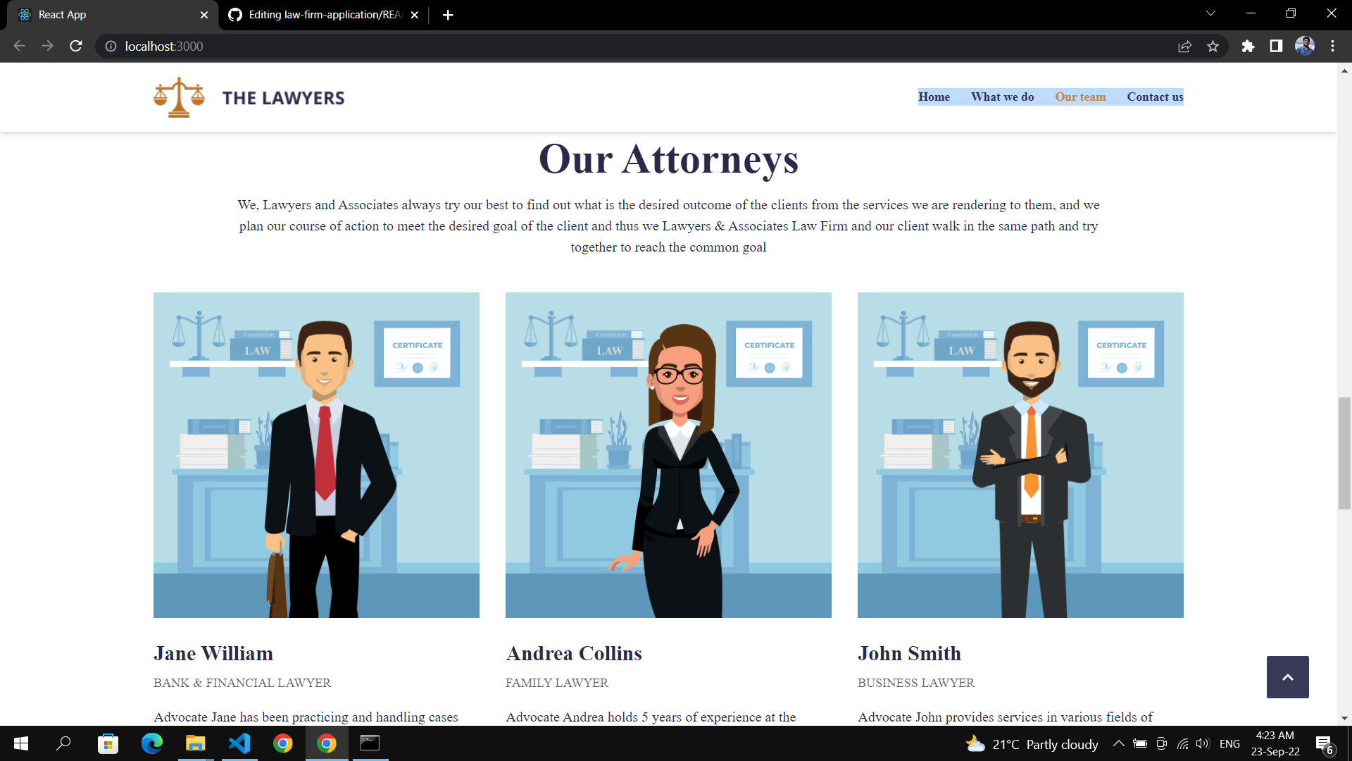 GitHub - Sukesh22/law-firm-application