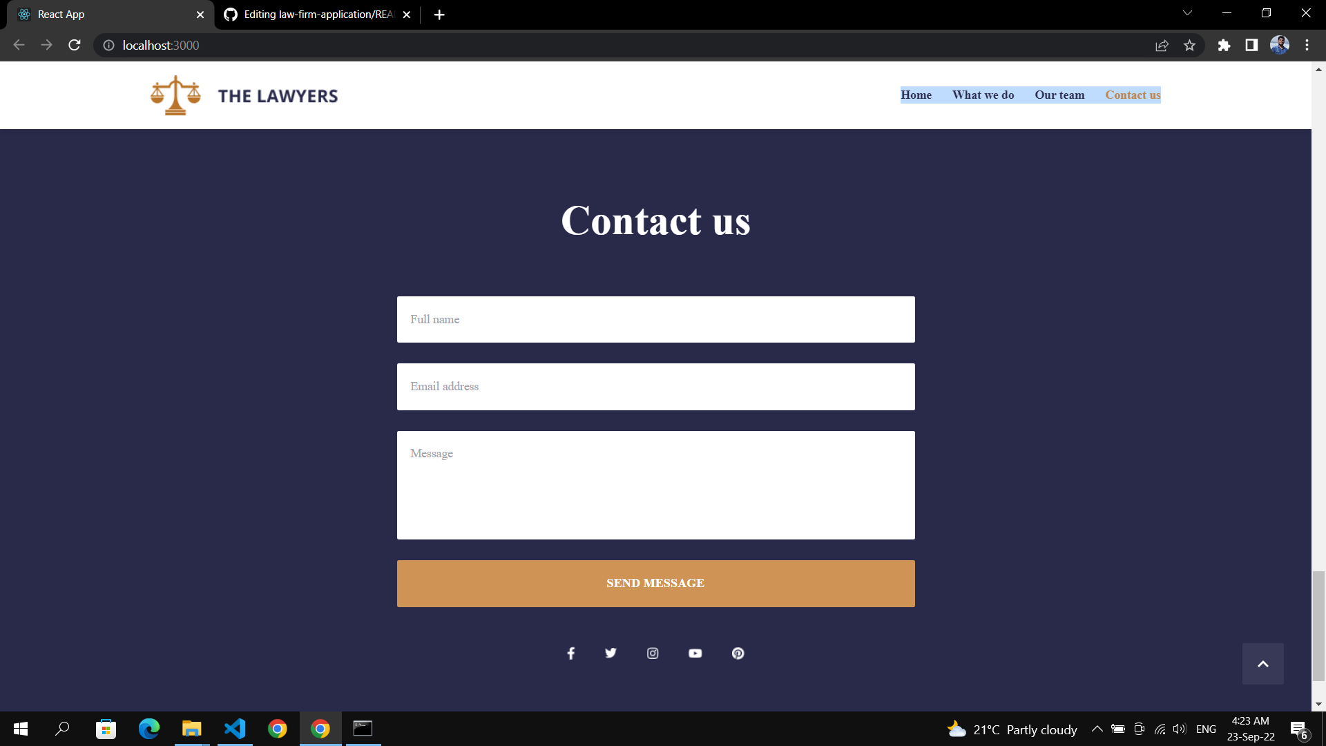 GitHub - Sukesh22/law-firm-application