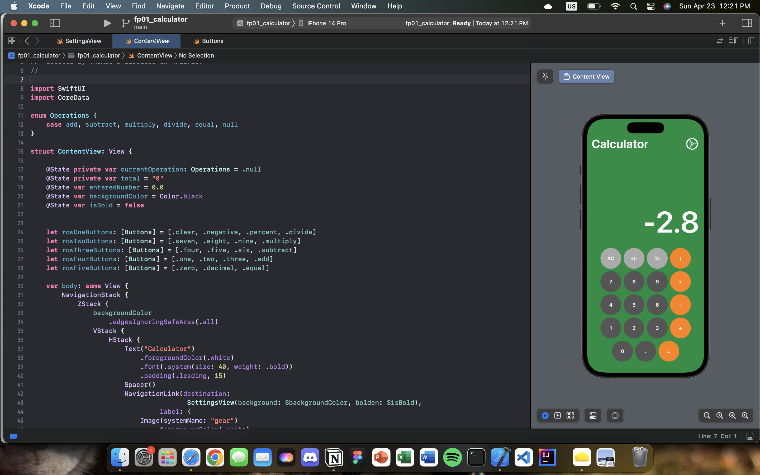GitHub - tjamesc/iOS-Calculator