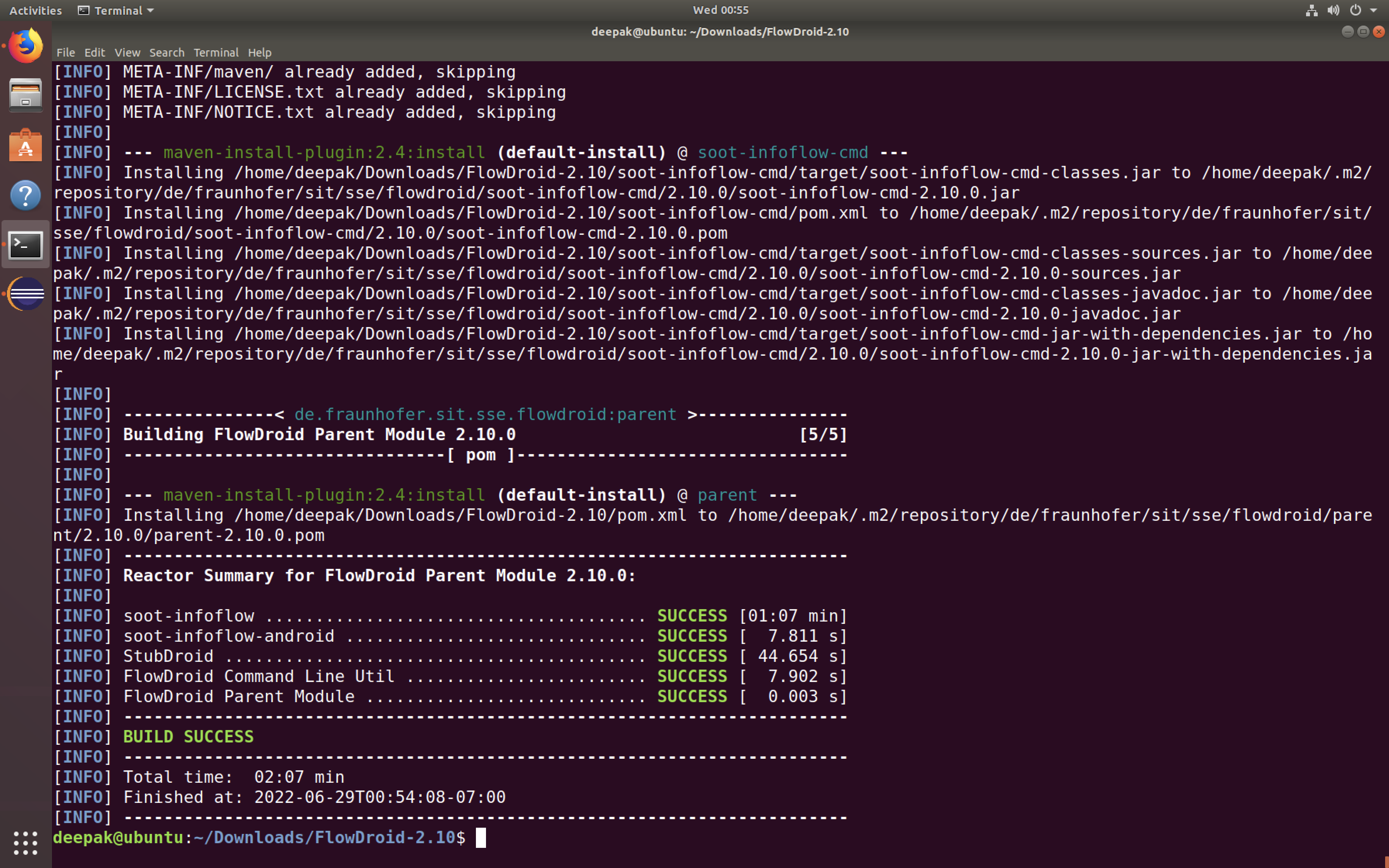Error while installing FlowDroid · Issue #489 · secure-software-engineering/FlowDroid · GitHub