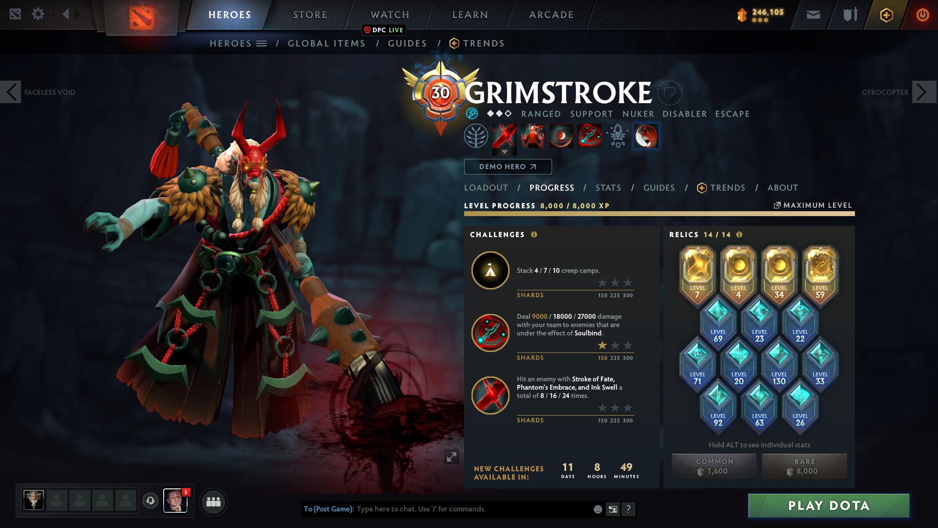 No relic progress in Dota Plus. · Issue #6496 · ValveSoftware/Dota2-Gameplay · GitHub