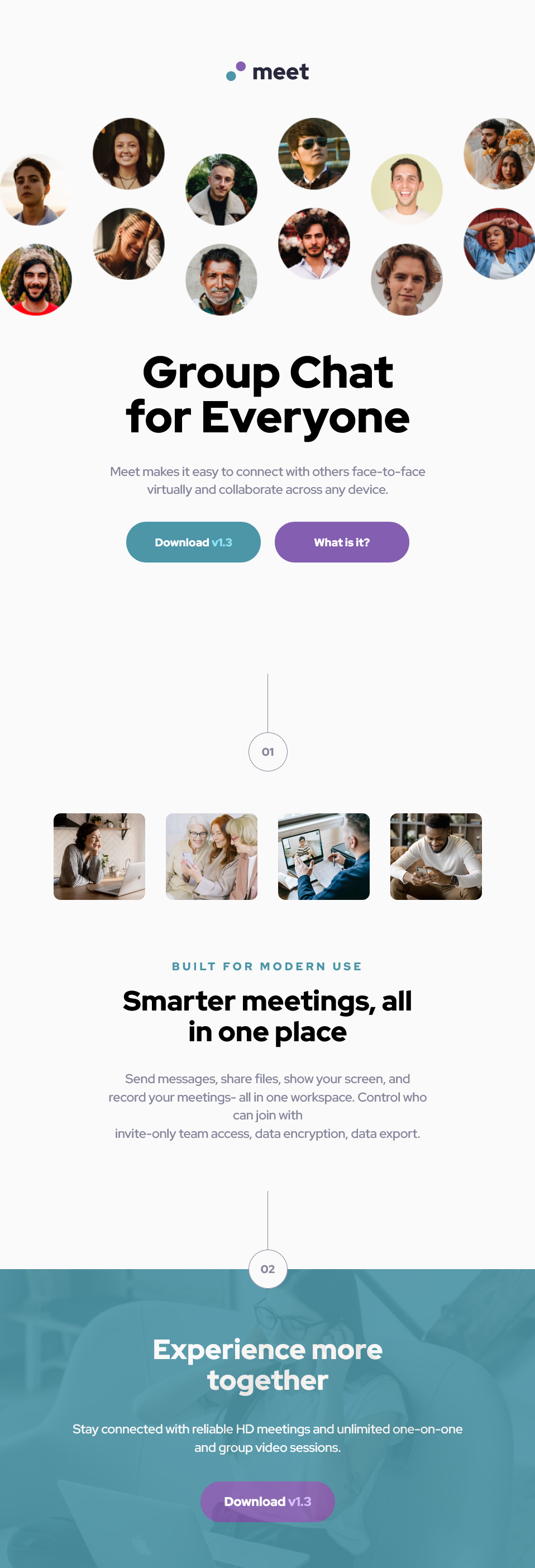 GitHub - Biggboss7/Meeting-Landing-Page: Meet Landing Page is one of Frontend Mentor Challenge