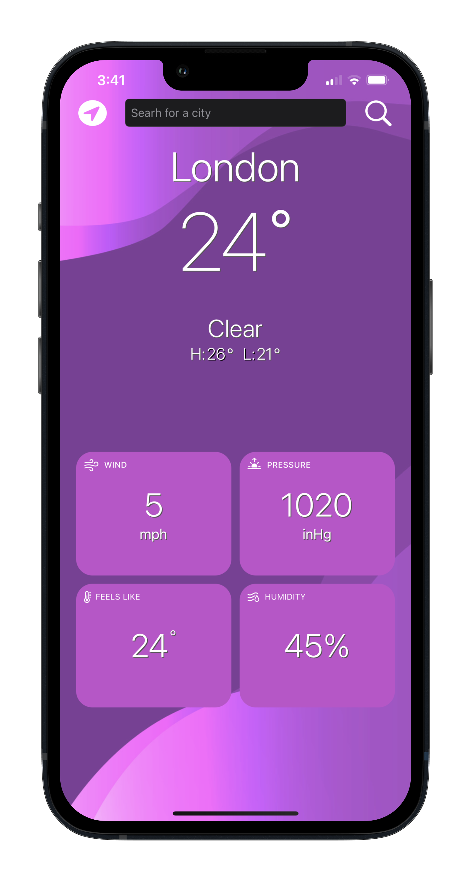GitHub - anthonyfullwood/Weather-Clone: This project is a based on the ...