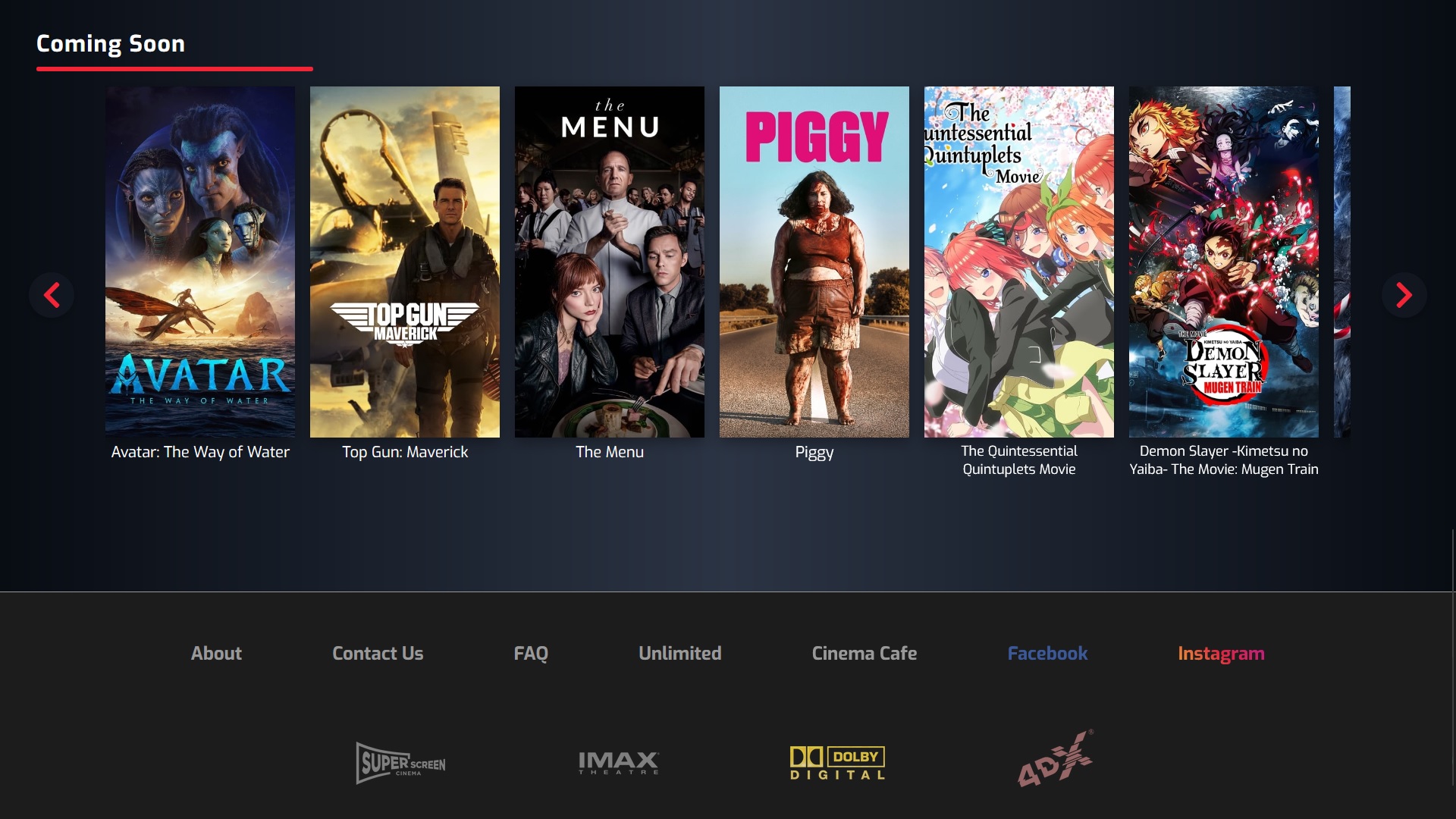 GitHub - Double-w-B/cinema-REACT: Front-end web application. The main ...
