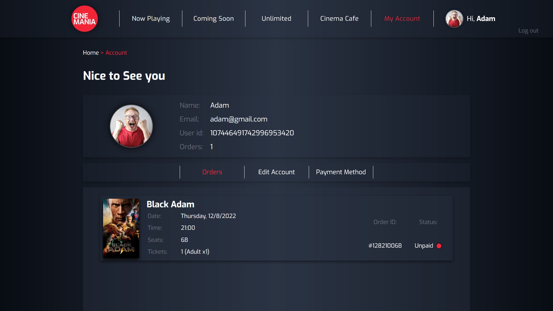GitHub - Double-w-B/cinema-REACT: Front-end web application. The main ...