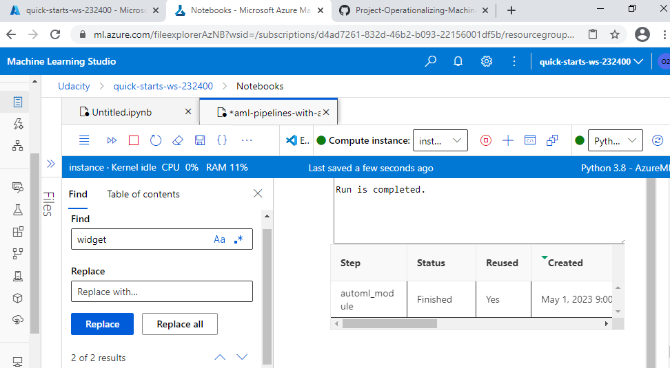 GitHub - naoshi-hirata/Project-Operationalizing-Machine-Learning