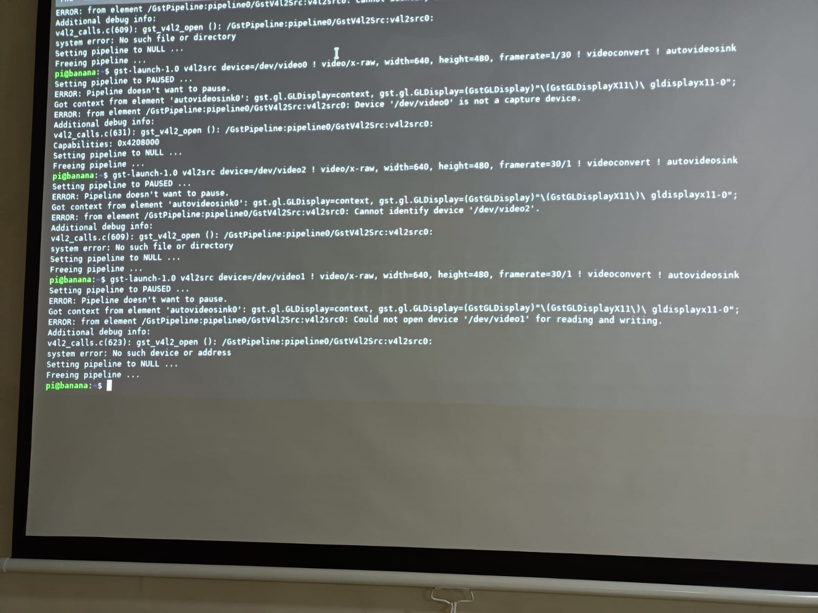 Hello, I have changed a camera which is DMK 23GP031. Got those error ...