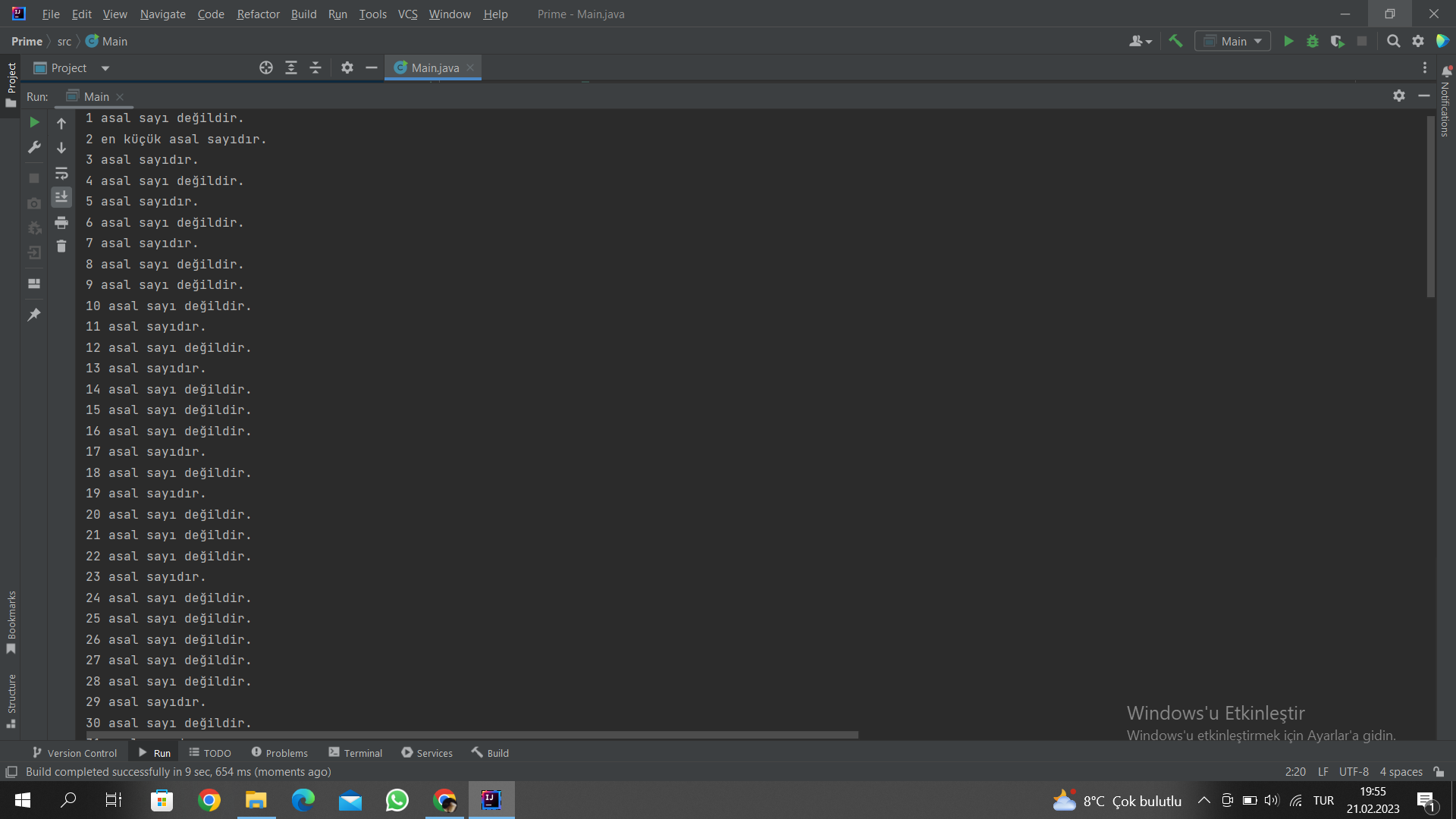 GitHub - ozgeerkskn/primeNumbers: Program to show if numbers from 1 to 100 are prime numbers.