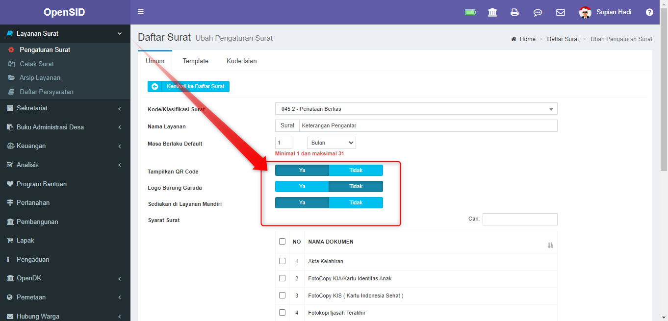 Bug/error: Pada Pengaturan Surat · Issue #5382 · OpenSID/OpenSID · GitHub
