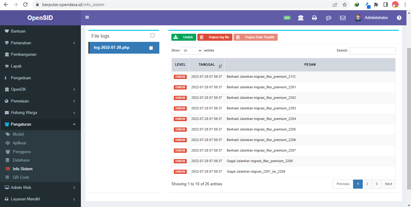 Bug/error: Saat Melakukan MigrasiDB Pada OpenSID Rev03 · Issue #5432 ...