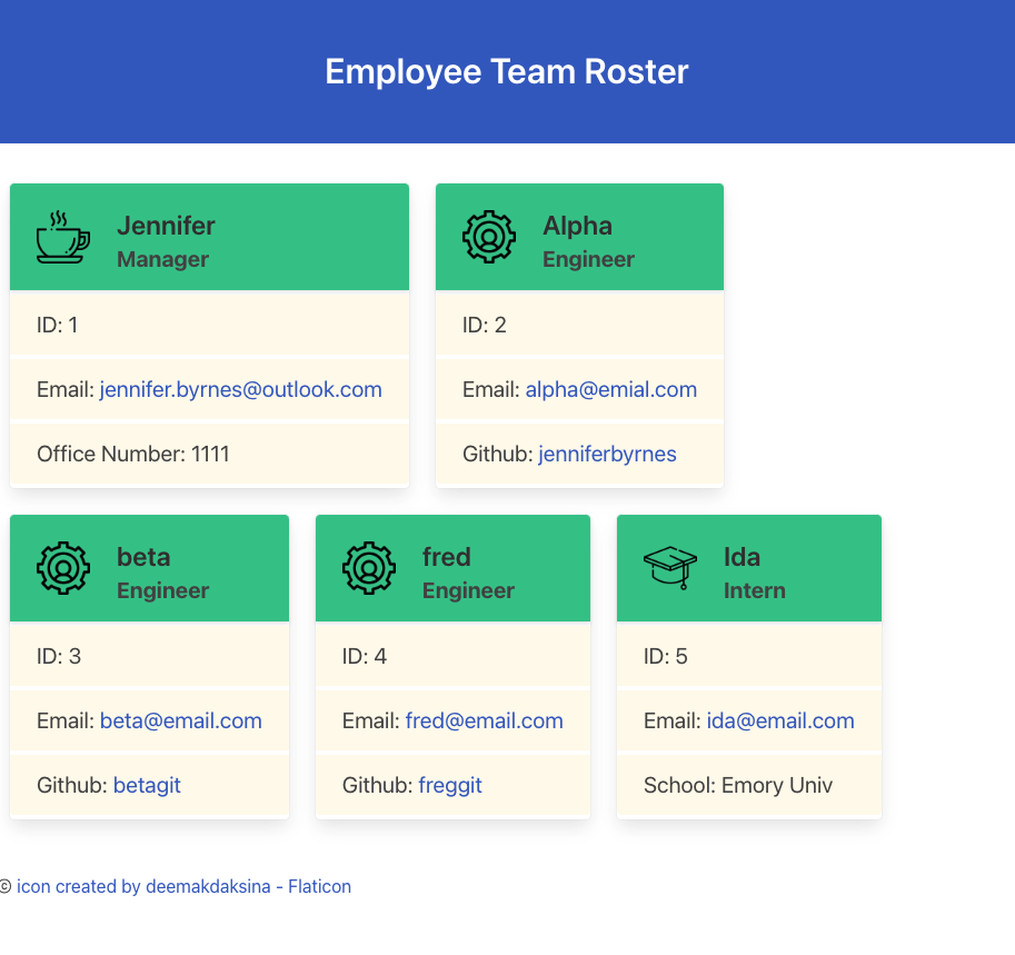 GitHub - JenniferByrnes/employee-roster