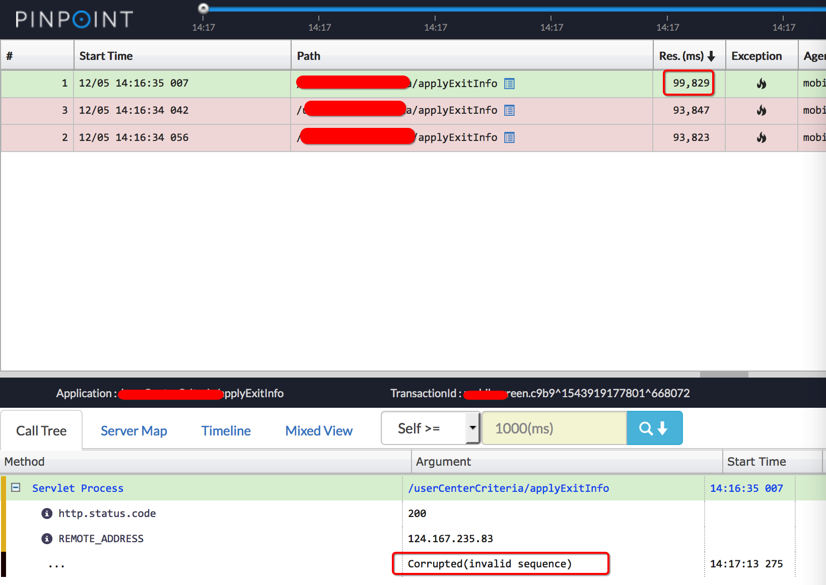 Corrupted(invalid sequence) · Issue #4967 · pinpoint-apm/pinpoint · GitHub