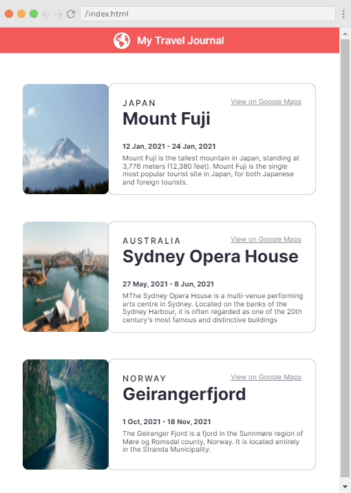 GitHub - LouisCorin/React-Travel-Journal
