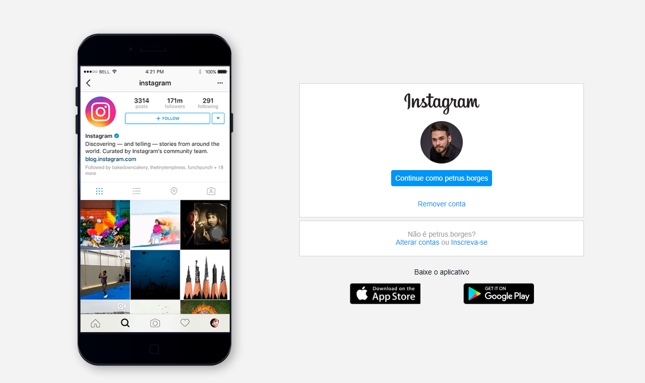 GitHub - PetrusBorges/DIO-Desafio-de-projeto-Instagram: Desafio de projeto "Recriando a página ...