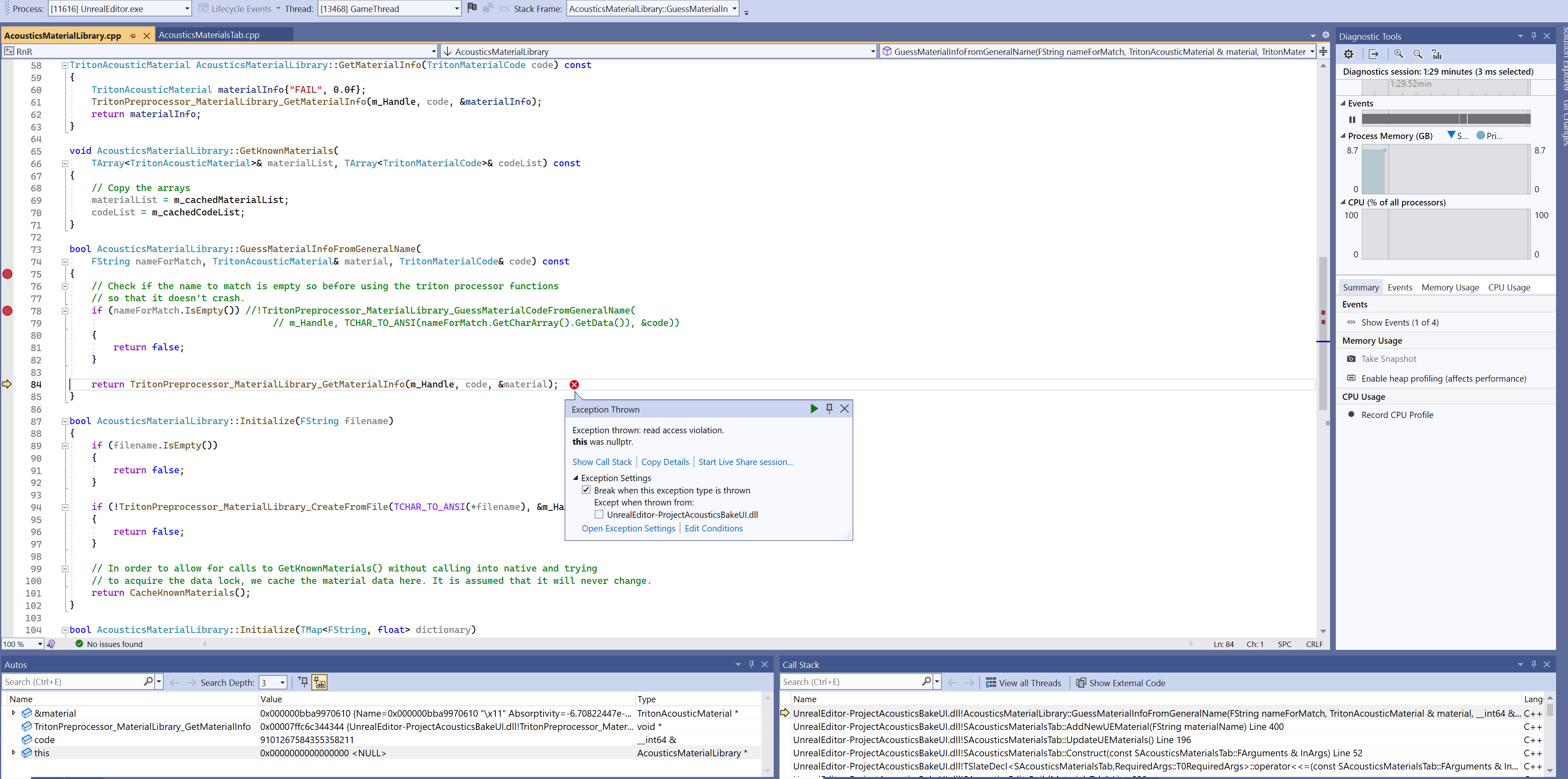 Unreal Engine Crashing when Switching to Bake Acoustics Tab · Issue #177 · microsoft ...