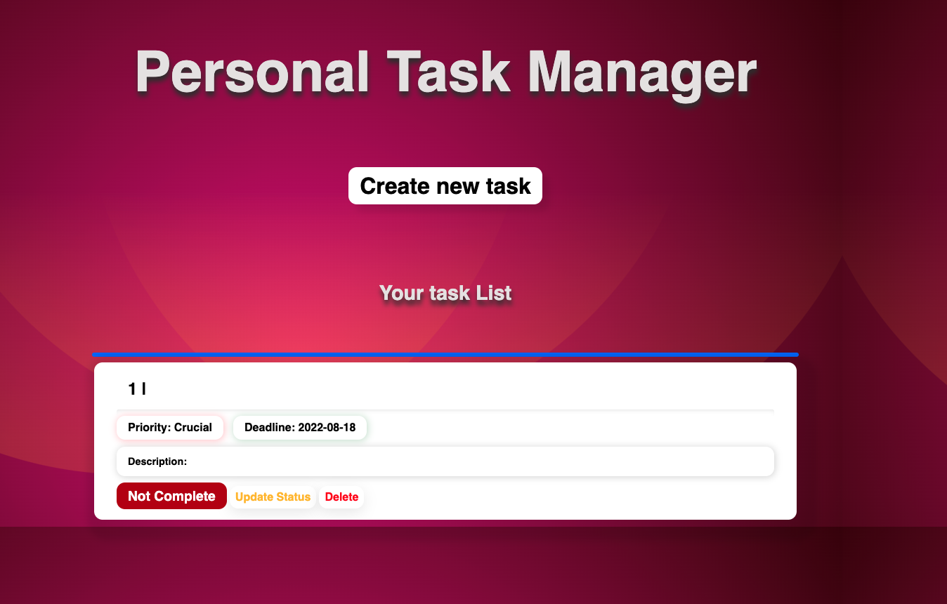 GitHub - karlosmatos/personal-task-manager: Personal Task Manager (ToDo ...