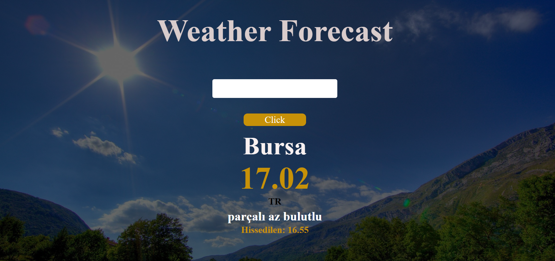 GitHub - cansufndk/React-Weather-App
