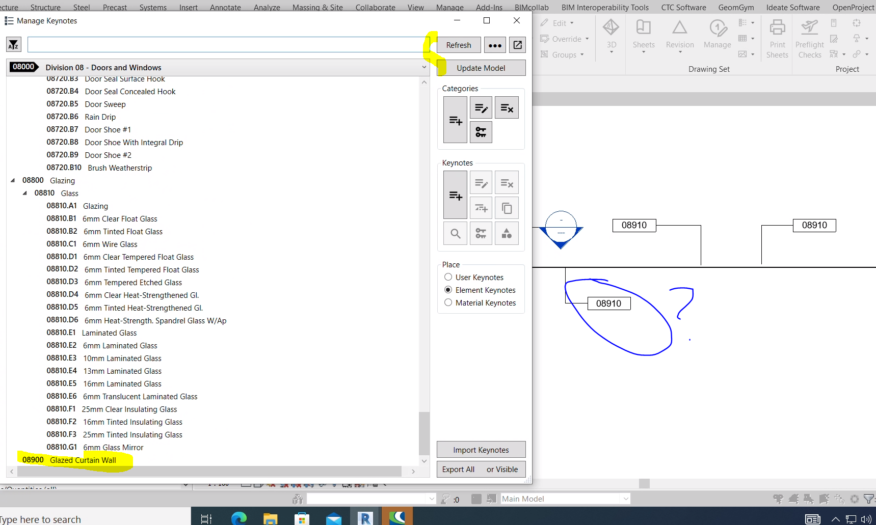 Refresh/Update keynote key doesn't update tags already placed in model ...